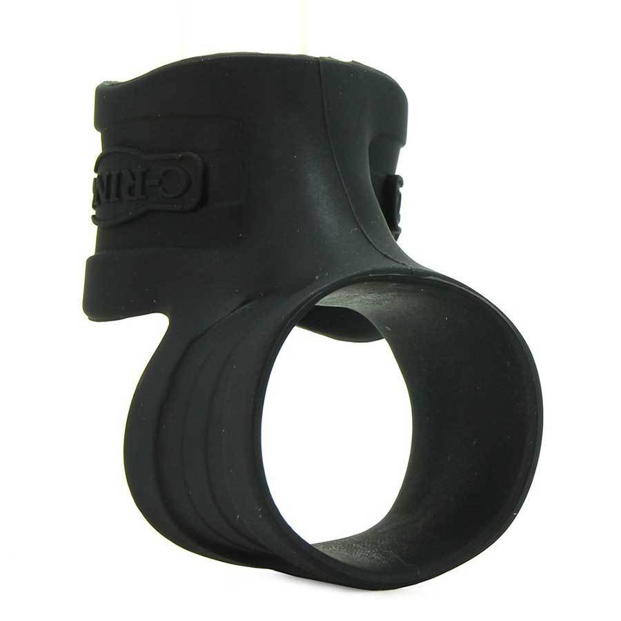 Black Silicone Mr. Big Cock Ring and Ball Stretcher by Fantasy C-Ringz