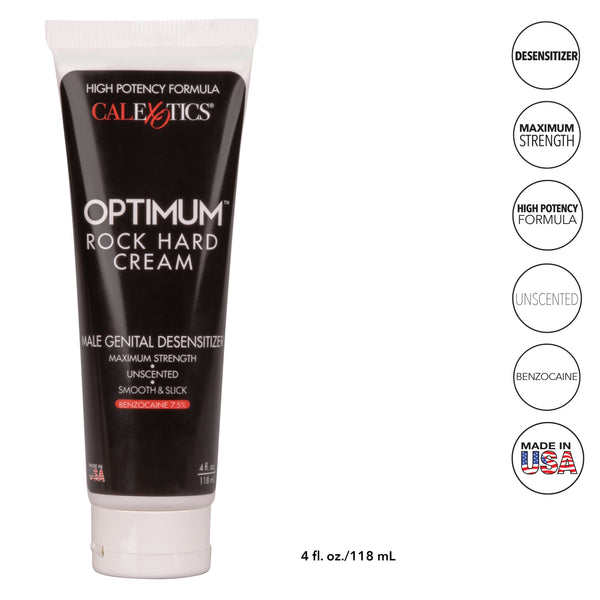Optimum Rock Hard Male Enhancement Desensitizing Delay Cream 4 oz